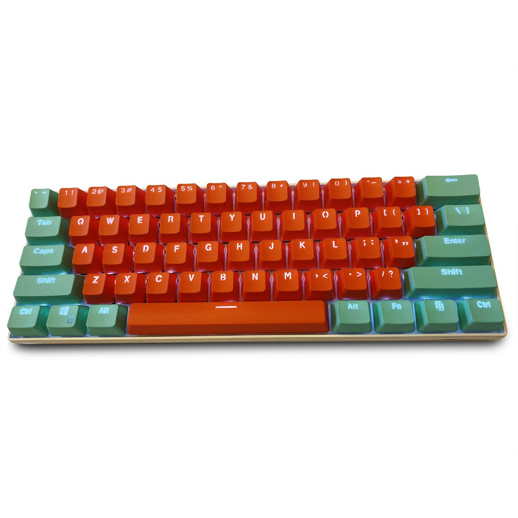 Green Orange Keycap,61 Key PBT keycaps Specials event Keycaps, backlit ...