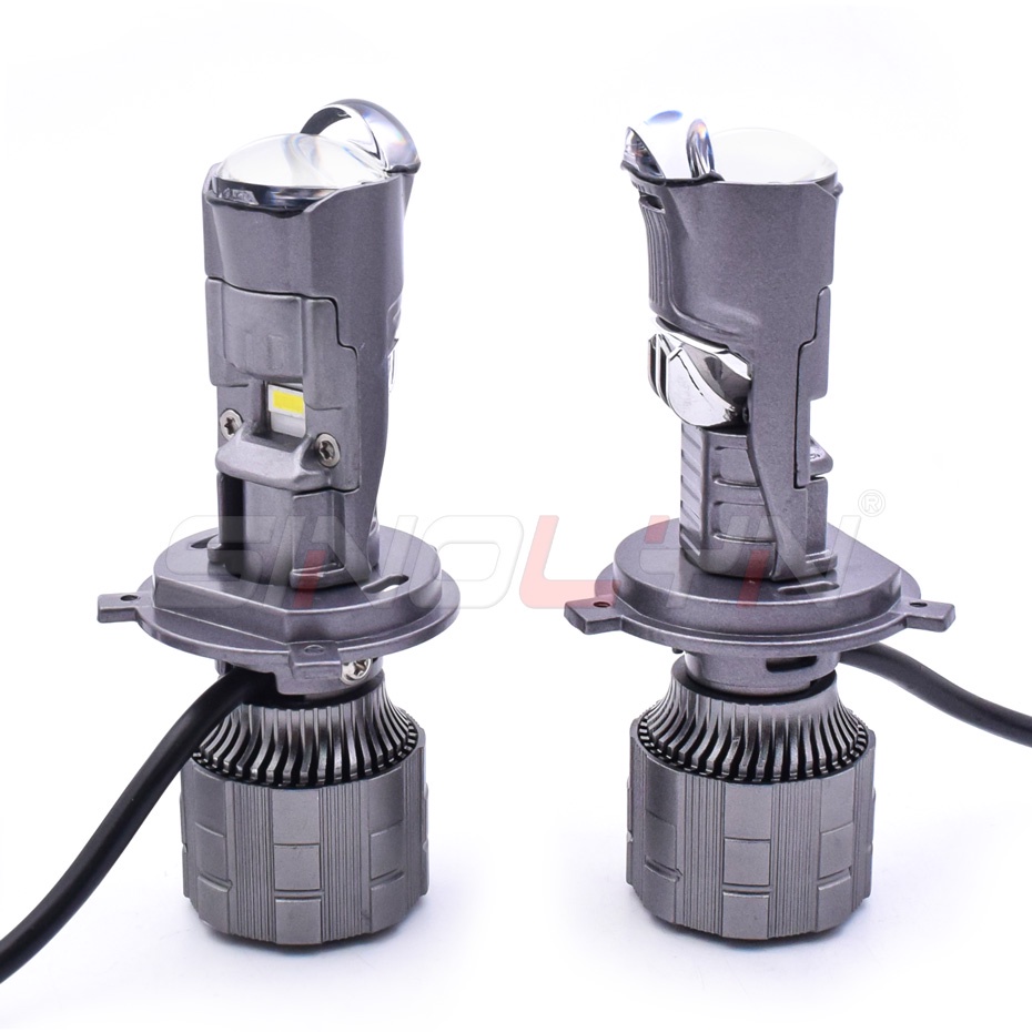 Sinolyn 100W Mini H4 Bi LED Hyperboloid Projector Lenses For Headlights ...
