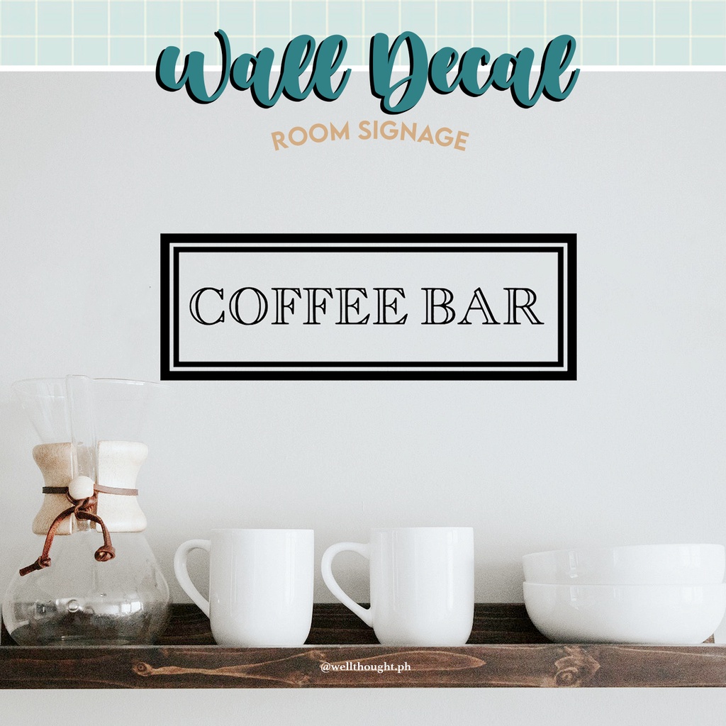 Glass/Wall Decal Sticker Room Signage Label | Shopee Philippines