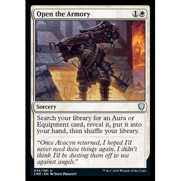 Magic the Gathering : Open the Armory - CMR - UC MTG WHITE Sorcery ...
