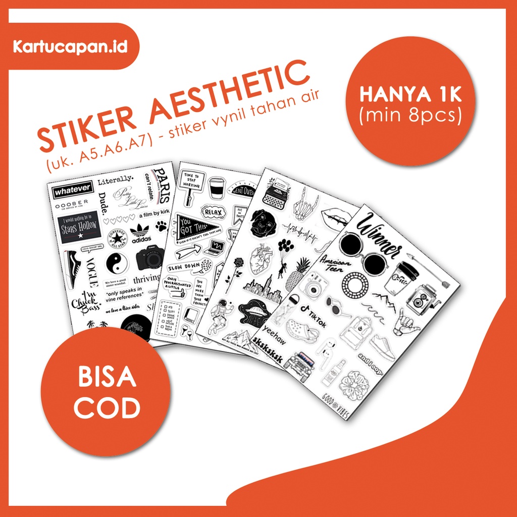 HP HITAM Aesthetic Stickers, TUMBLR Stickers, Cellphone Stickers ...