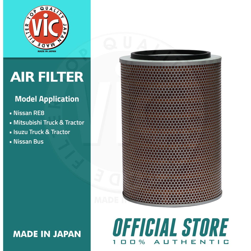 VIC Air Filter A-273 for Nissan RE8, Mitsubishi Truck & Tractor, Isuzu ...