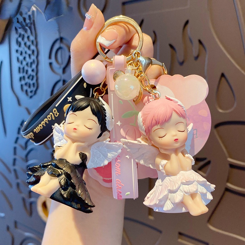 Genuine Guardian Angel Key Chain Trend Creative Female Cute Delicate ...