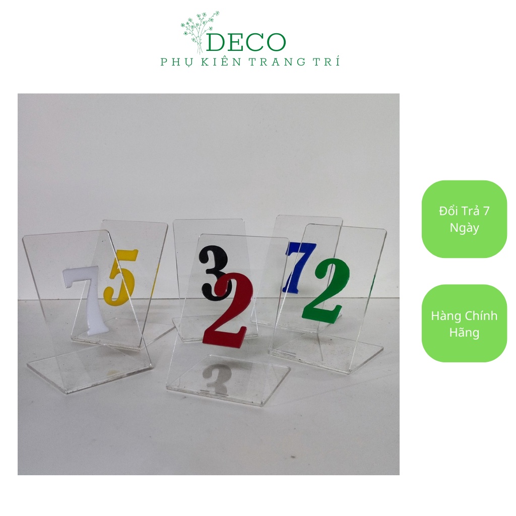 Mica Desk Number Cards, Desk Number Plates, Transparent Mica Table ...