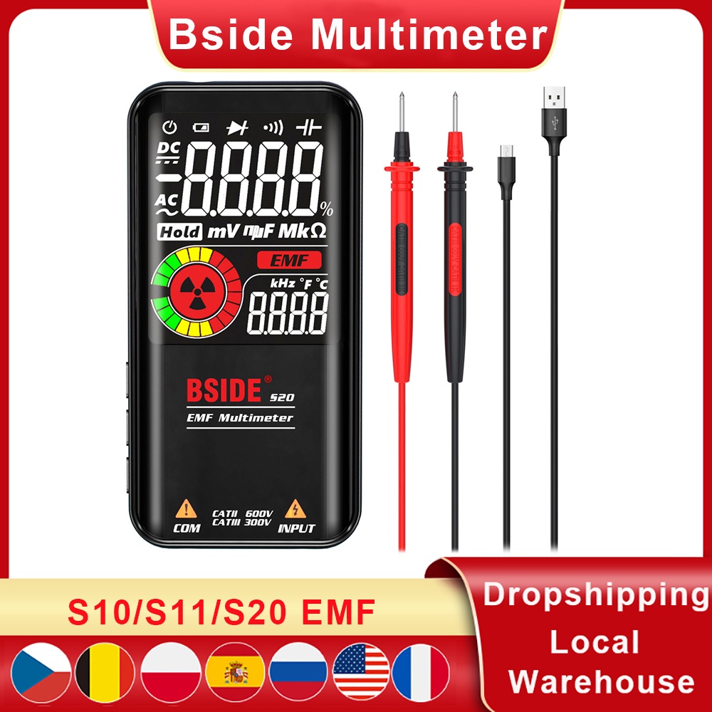 Bside S10 S11 S20 Emf Digital Smart Multimeter Tester Detector