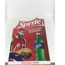 Lebron James Sprite Collectible Display Small Sintra Board Ad Sign ...