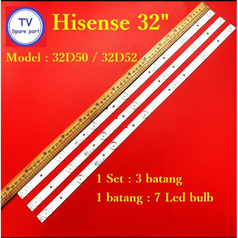 Hisense TV Backlight Strip 32D50 / 32D52 Hisense 32" LED TV backlight ...