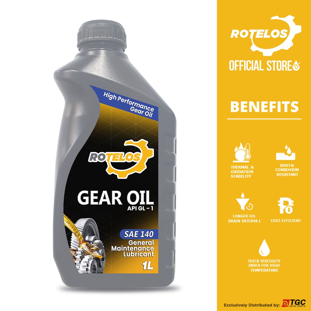 ROTELOS GEAR OIL SAE 140 1 LITER - 1PC | Shopee Philippines