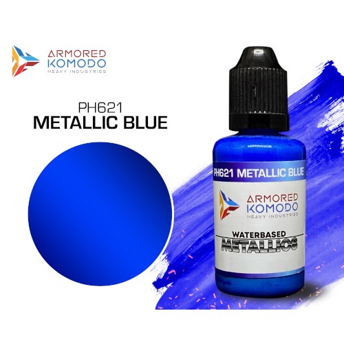Metallic Blue PH621 Waterbased Acrylics 30ml Armored Komodo | Shopee Philippines