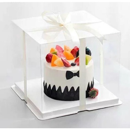 26x26x27cm Double layer Cake Box(Transparent) | Shopee Philippines
