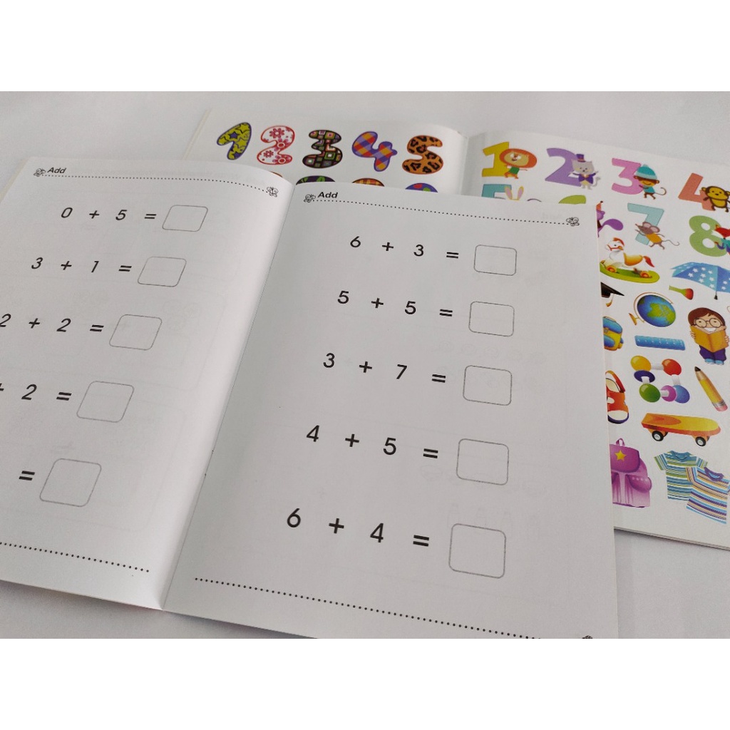 Kids Activity Book with Sticker Beginning Number/Beginning English ...