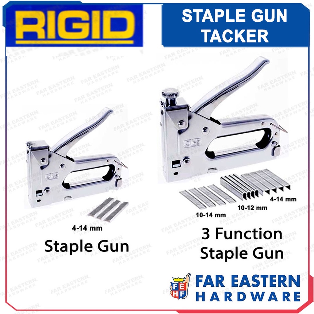 RIGID Staple Gun Tacker 3 in 1 | Shopee Philippines