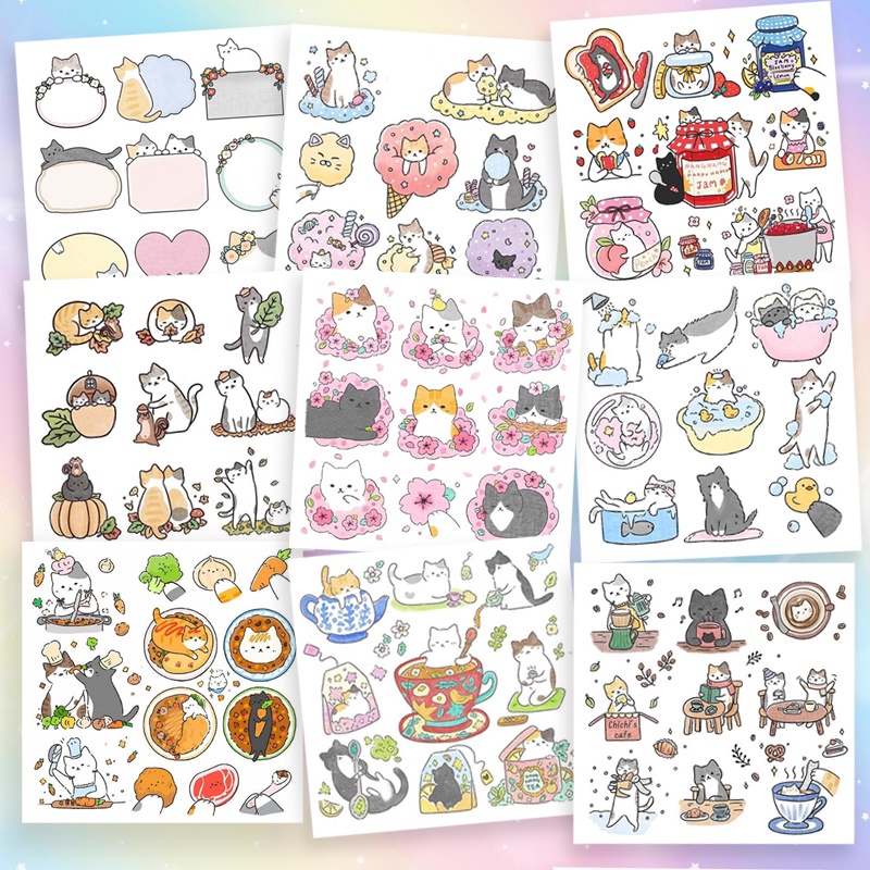 Kitty CAT AESTHETIC STICKER CAT AESTHETIC STICKER | Shopee Philippines