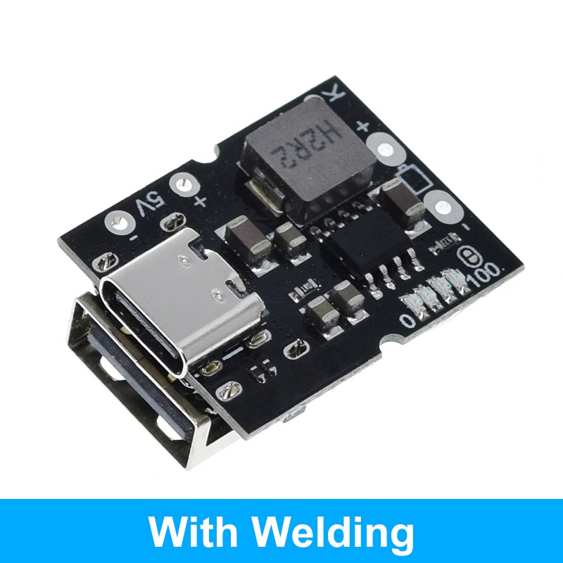Type-C USB 5V 2A Boost Converter Step-Up Power Module Lithium Battery ...