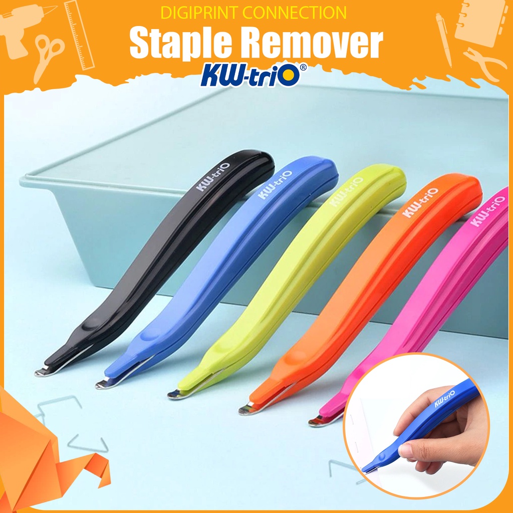 KW-TRIO Staple Remover Pen-Type Magnetic Head Easy Pull Reduced Effort ...