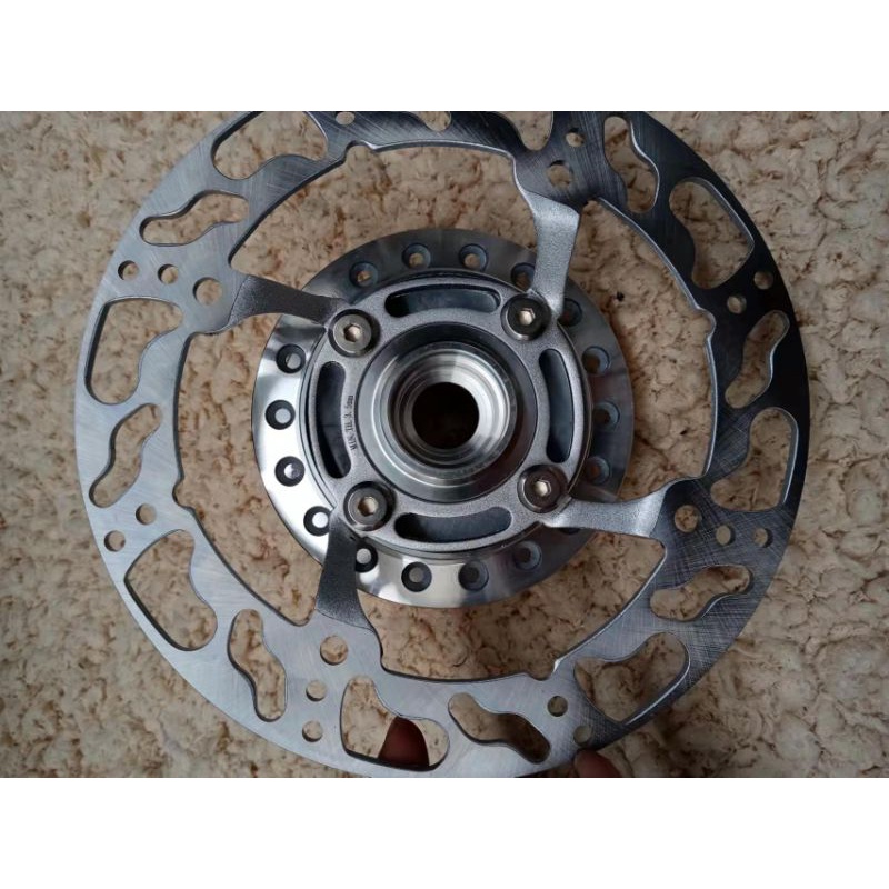 Front hub Assy for xrm with lighten disc and stainless bolts for xrm110 ...