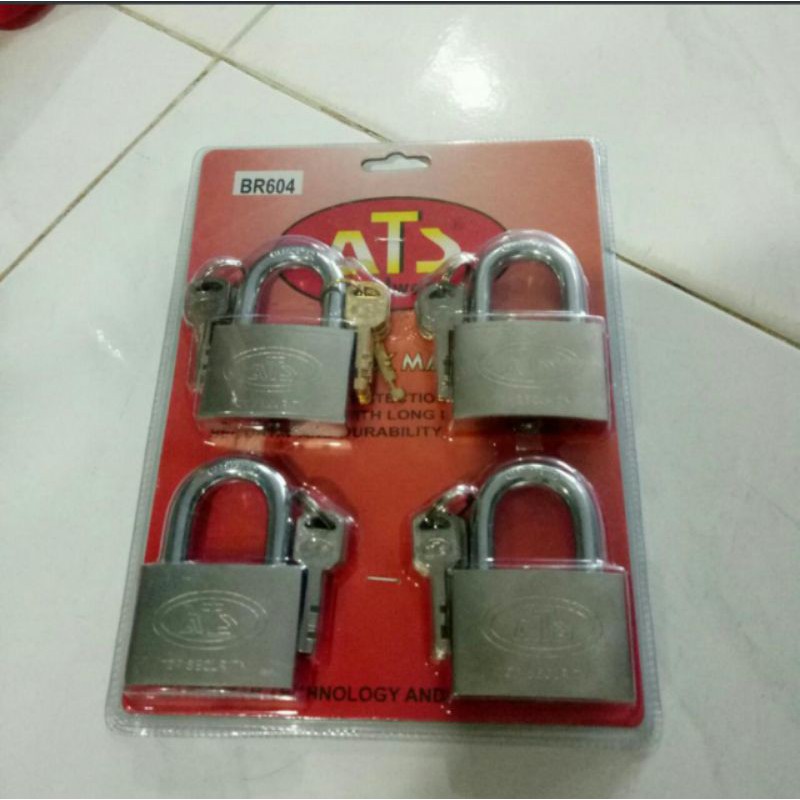 Padlock Master Key 60 M Contents 4 Ats | Shopee Philippines