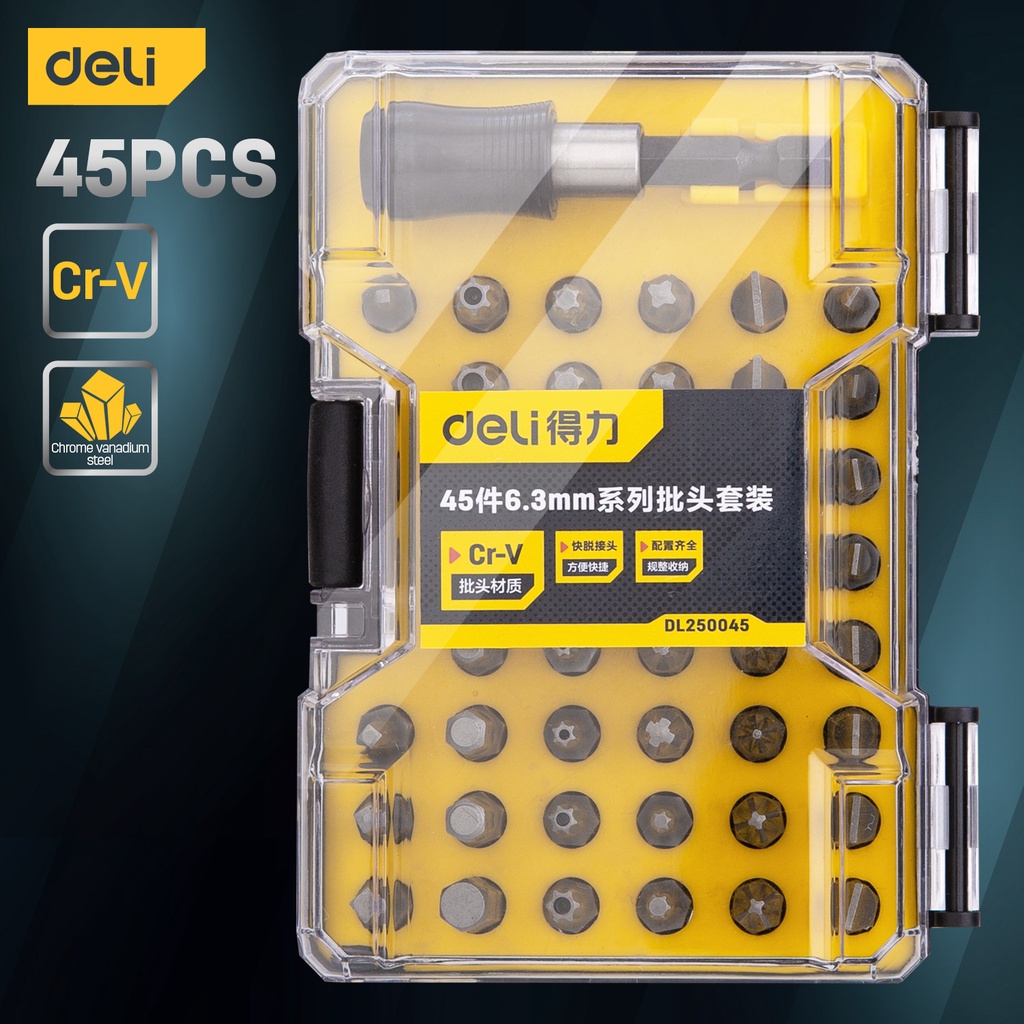 Deli 44/33Pcs Portable Screw Driver Set Magnetic Precision Screwdriver Set Tools DL1033D ...