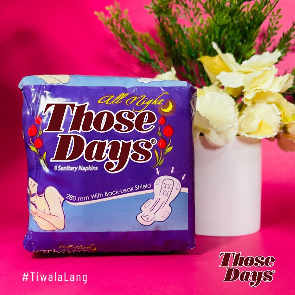 Those Days Napkin All Night w/ Wings | 8pads | Shopee Philippines
