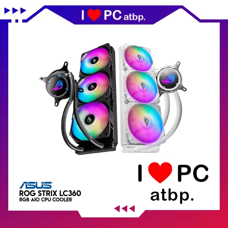 ASUS ROG Strix LC 360 RGB AIO CPU Cooler (Aura Sync, Triple 120mm Fans ...