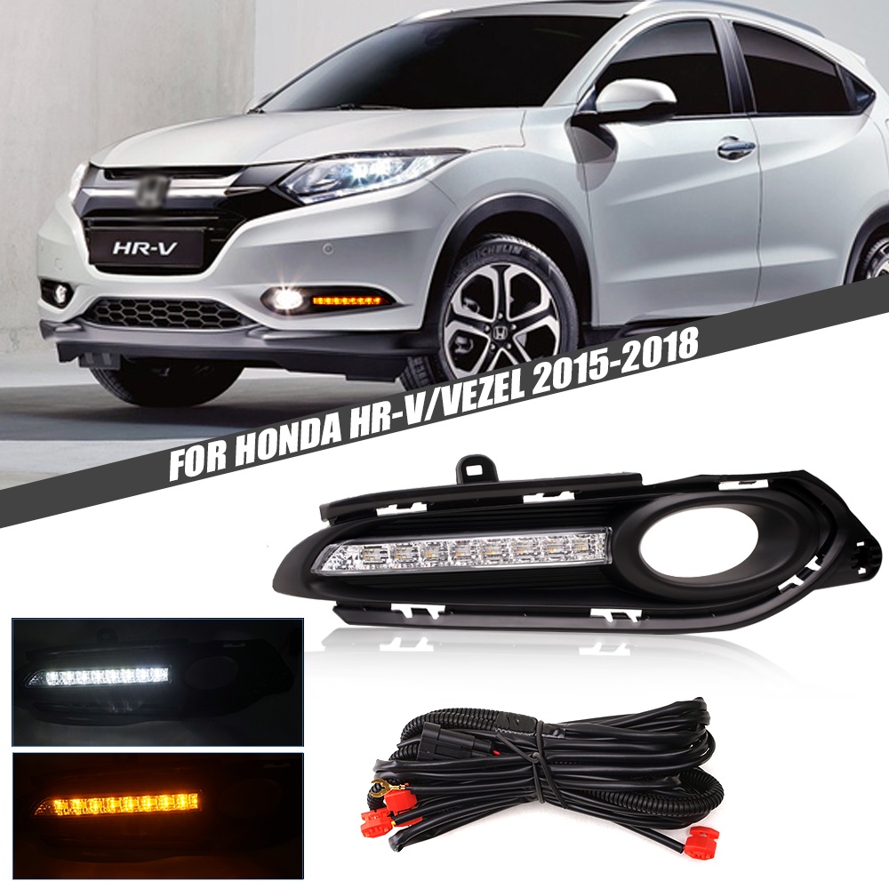 FOR HONDA HR-V HRV / VEZEL 2015-2018 DLAA LED Light Bar DRL Daylight ...
