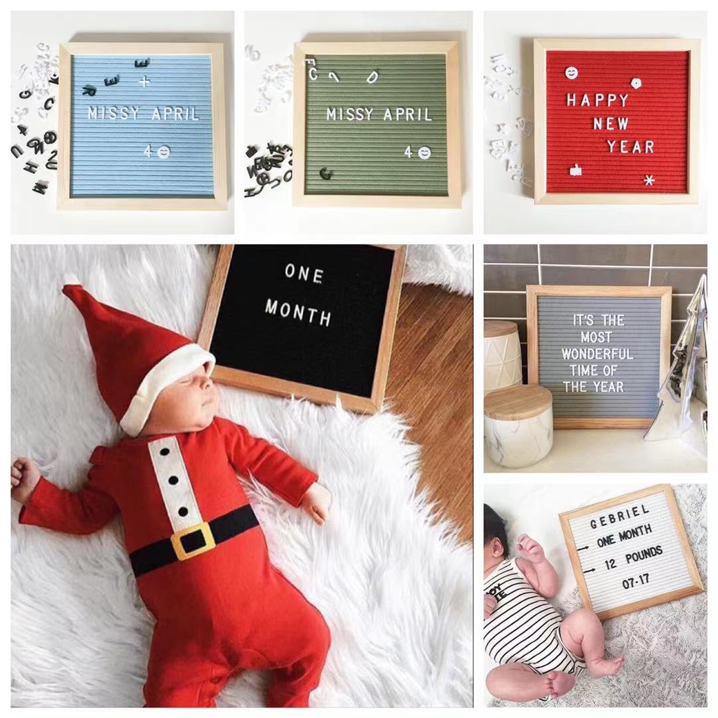 Felt Letter Message Board Photo Frame With Plastic Bracket Props ...