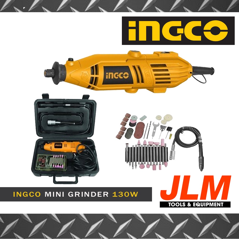 INGCO Mini Die Grinder with Accessories 130W | Shopee Philippines