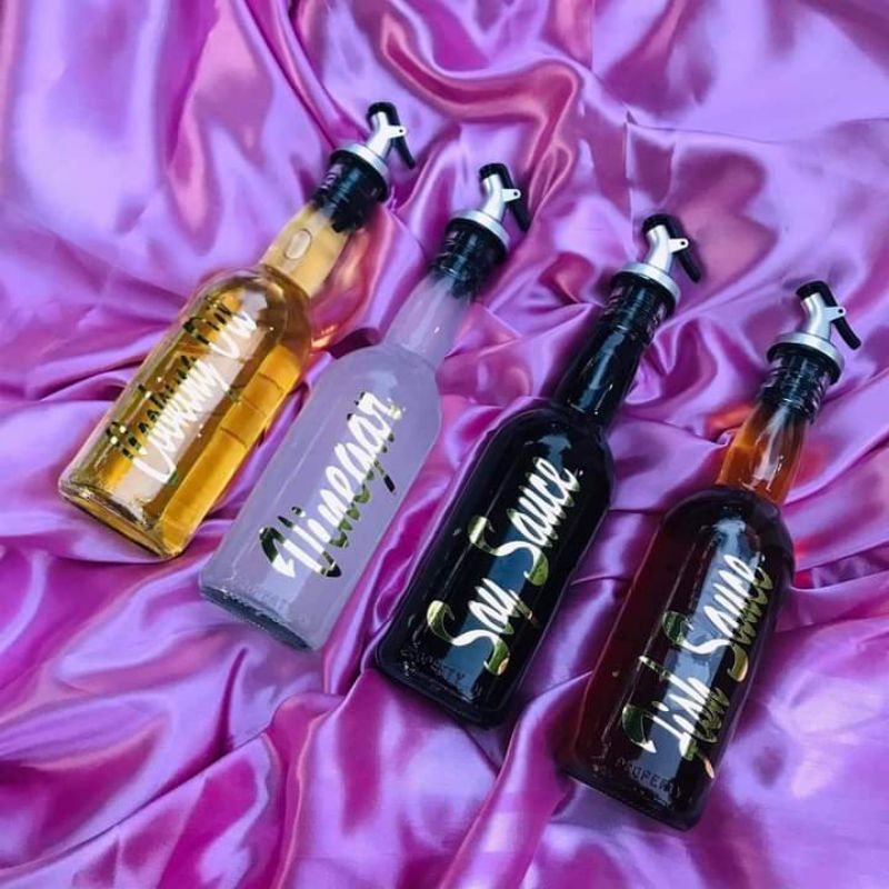 Condiments Bottles (1 set = 4 bottles) | Shopee Philippines