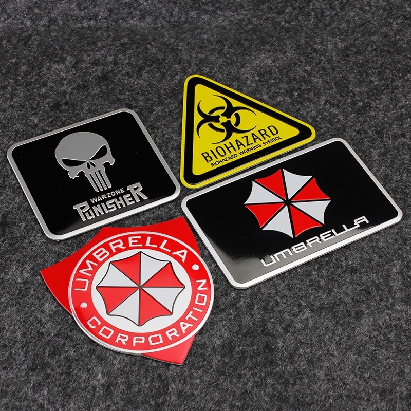 [Creative Metal Car Stickers Scratch Stickers] Car Resident Evil ...