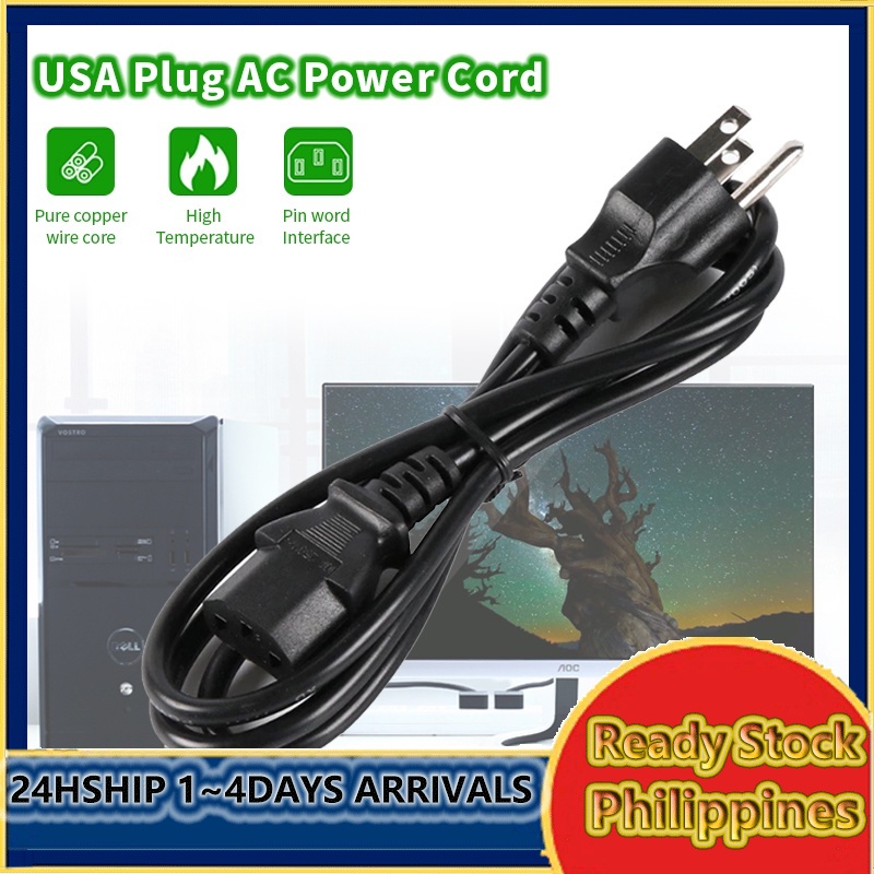 1.5m 5FT US Plug Unlimted Power Cables Mickey Mouse 3 Prong AC Power ...