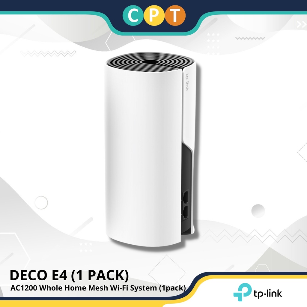TP-Link Deco E4 AC1200 Whole Home Mesh Wi-Fi System (1-pack) | Shopee ...
