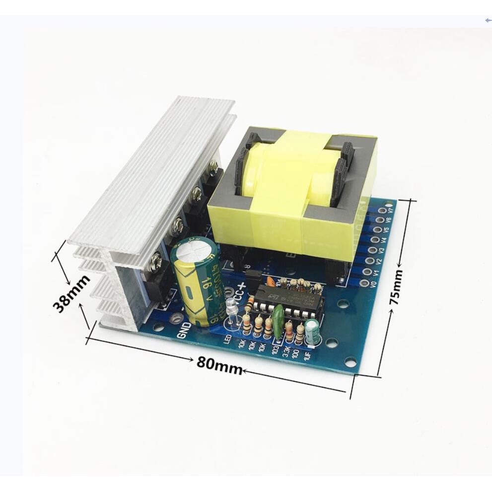 DC-AC Converter 12V/24v to 220V 380V 18V AC 500W Inverter Board Pre ...