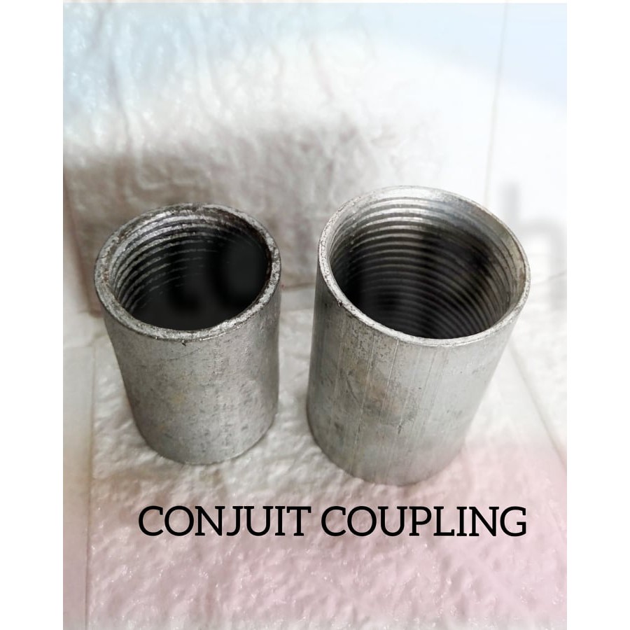 GI Conduit Coupling (1/2 inch & 3/4 inch) eletrical | Shopee Philippines