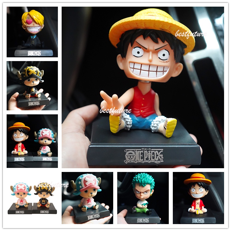 One Piece Chopper Luffy Zoro Shaking His Head Doll Car Ornament ...