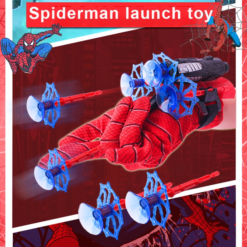 【Ship in 48h&COD】Spider-Man Glove Web Shooter Dart Blaster Launcher Toy ...