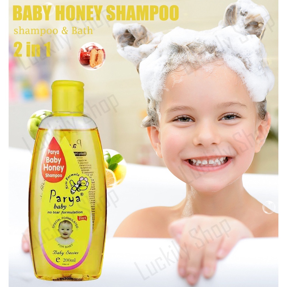 Parya 2 IN 1 Baby Honey Shampoo Natural safe Babies Bath Shower Gel ...