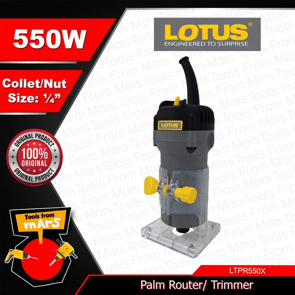 Lotus Palm Router/ Trimmer 550W LTPR550X | Shopee Philippines