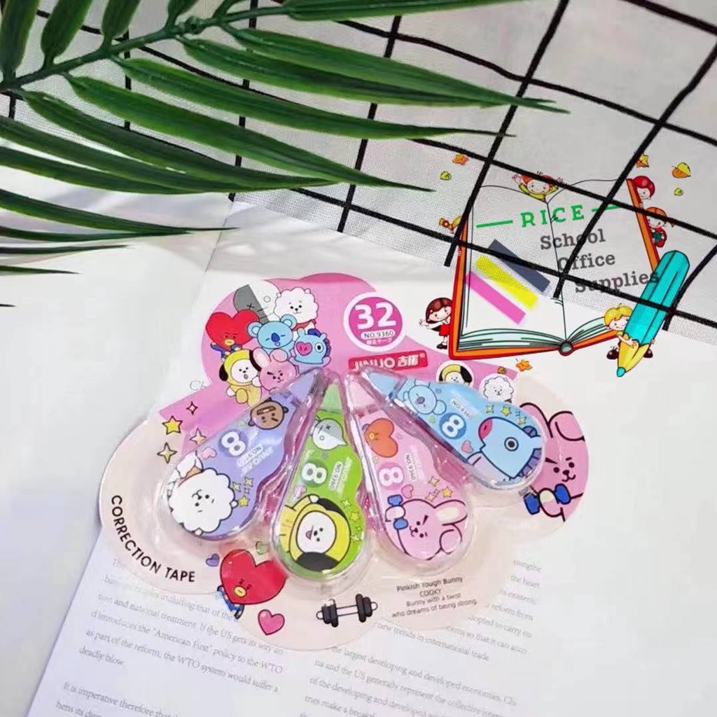 Rice 4in1 BTS/Unicorn correction tape school supplies office supplies ...