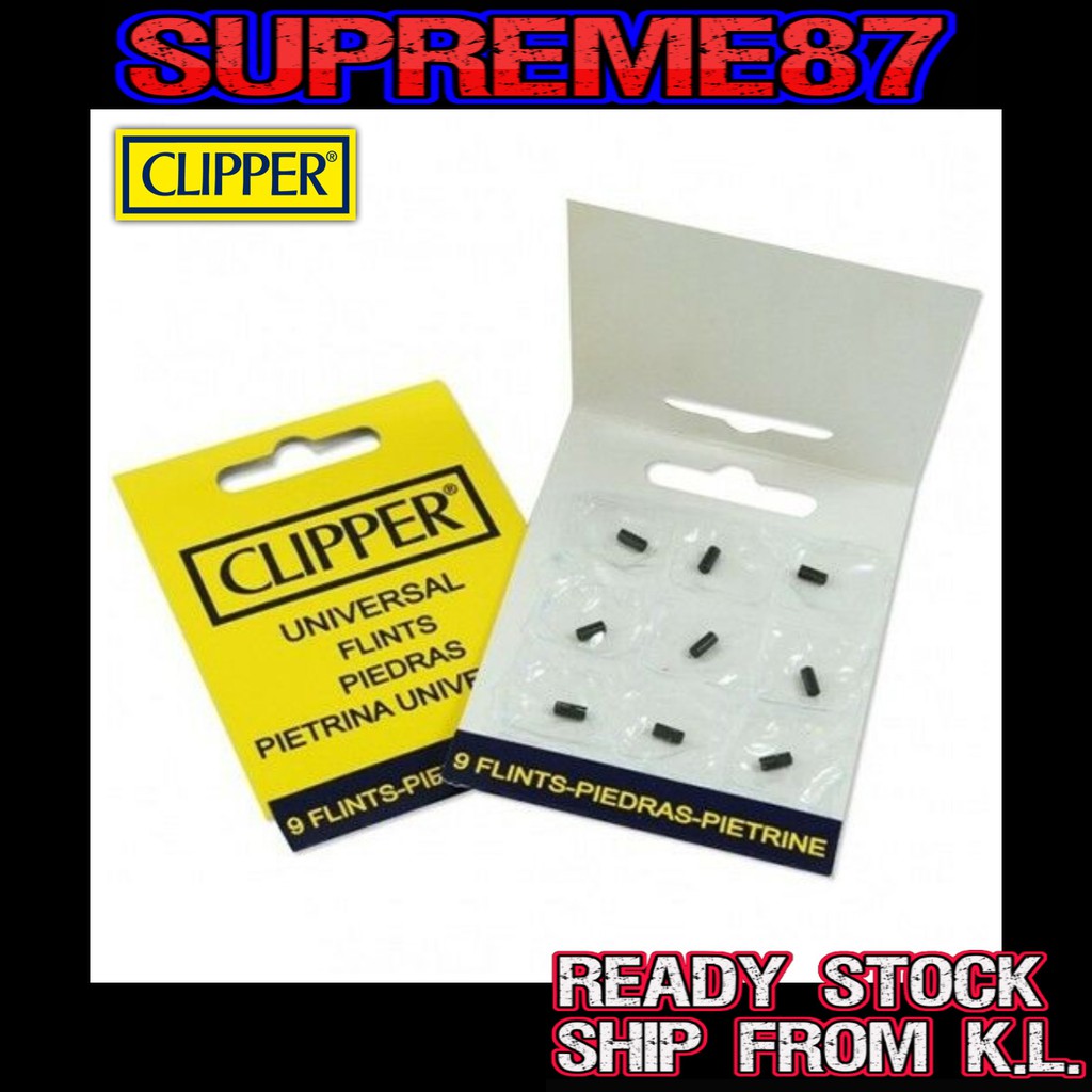 Clipper Universal Flint (9 Flints Per Pack)( Suitable Zippo Lighter ...