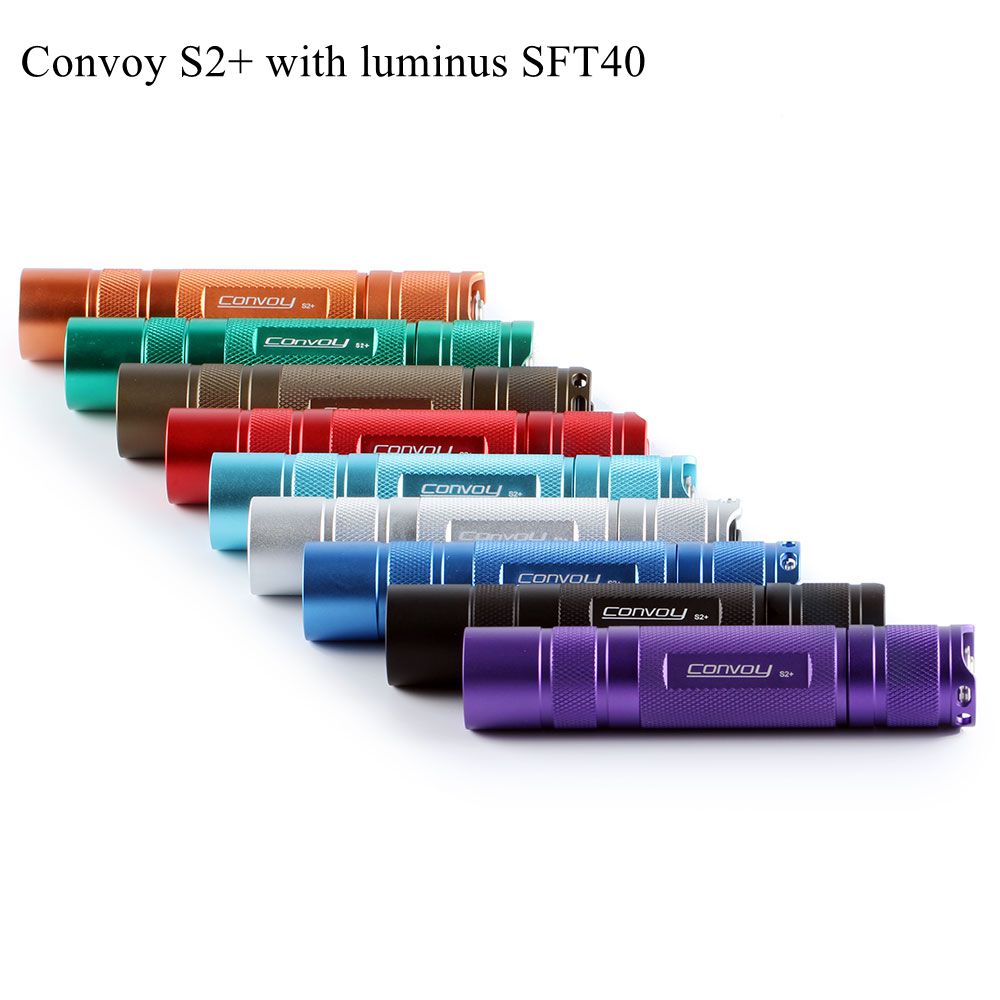 Original Convoy S2+ Flashlight SFT40 LED Camping Hiking Light 6500K | Shopee Philippines