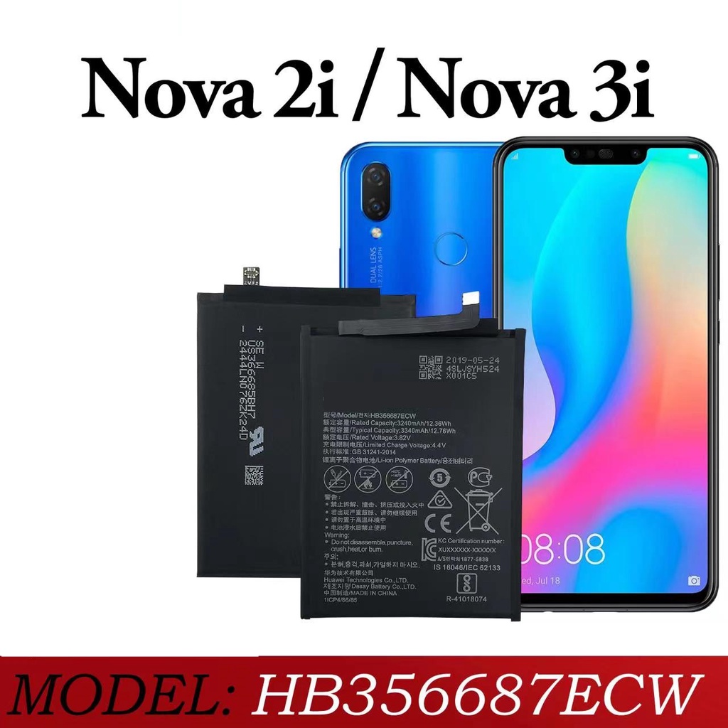 HUAWEI HB356687ECW Original Battery Nova 2i 2 Nova2i nova 3i Nova2 Plus Honor 7X P30 Lite ...