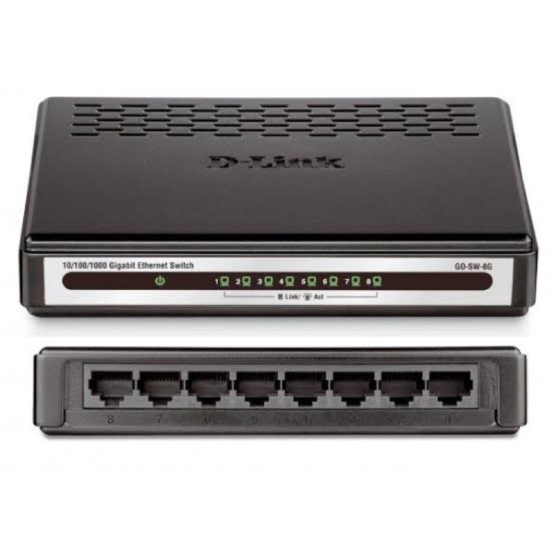 Switch hub dlink 8 port des 1008a original+Adapter | Shopee Philippines