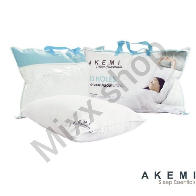 Bantal AKEMI Sleep Essentials 10 Holes Loft Fibre Pillow | Shopee Philippines