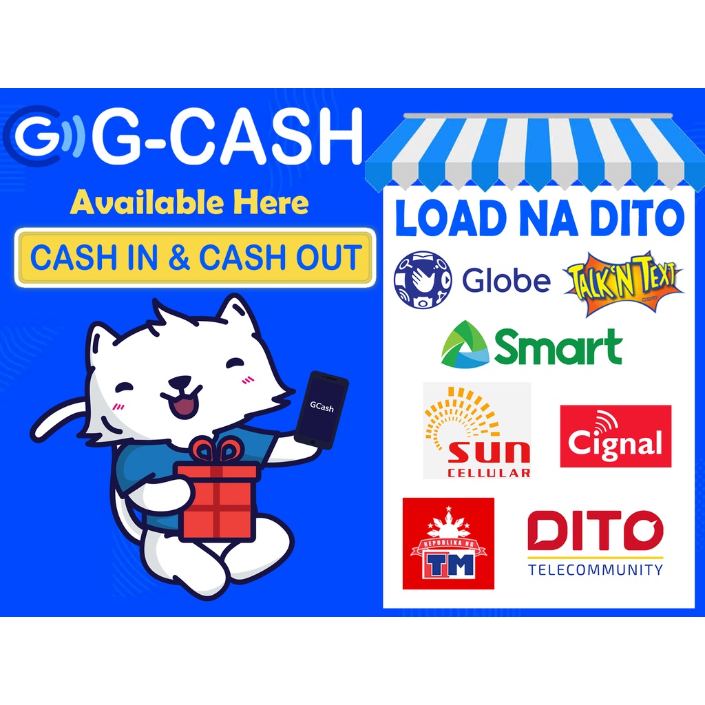 Gcash Tarpaulin landscape 18x24 and 24x36inches | Shopee Philippines