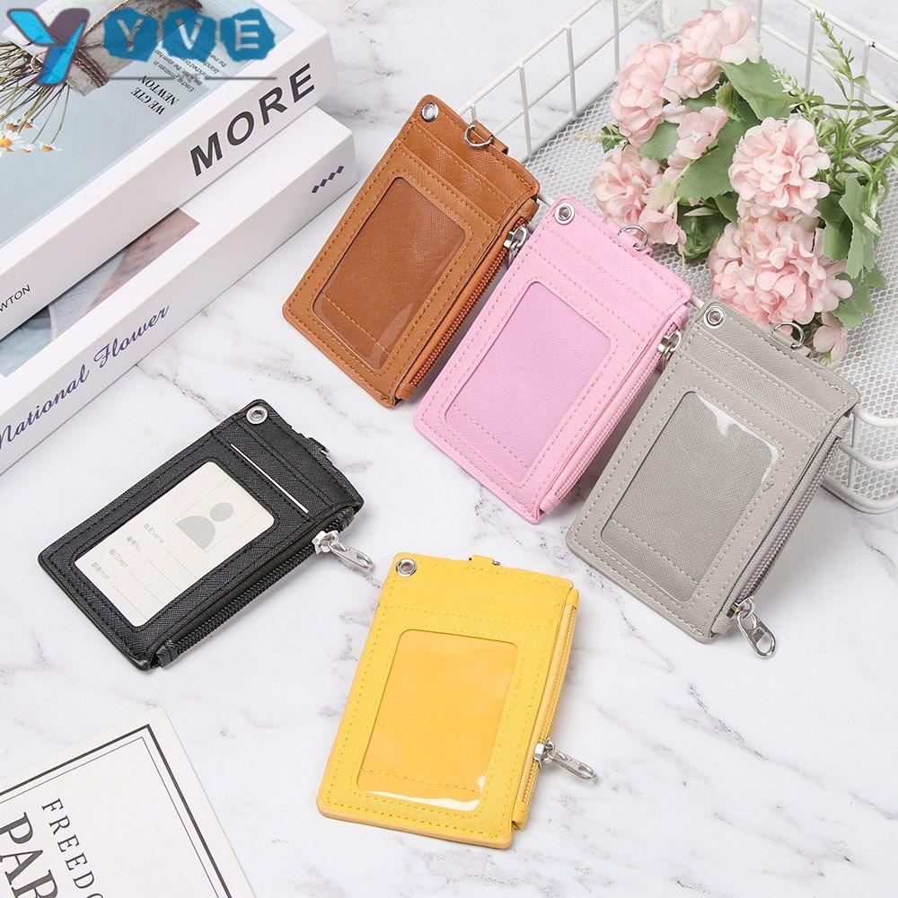 YVETTE Portable ID Card Holder Office Work Wallet Coin Purse New Bus ...