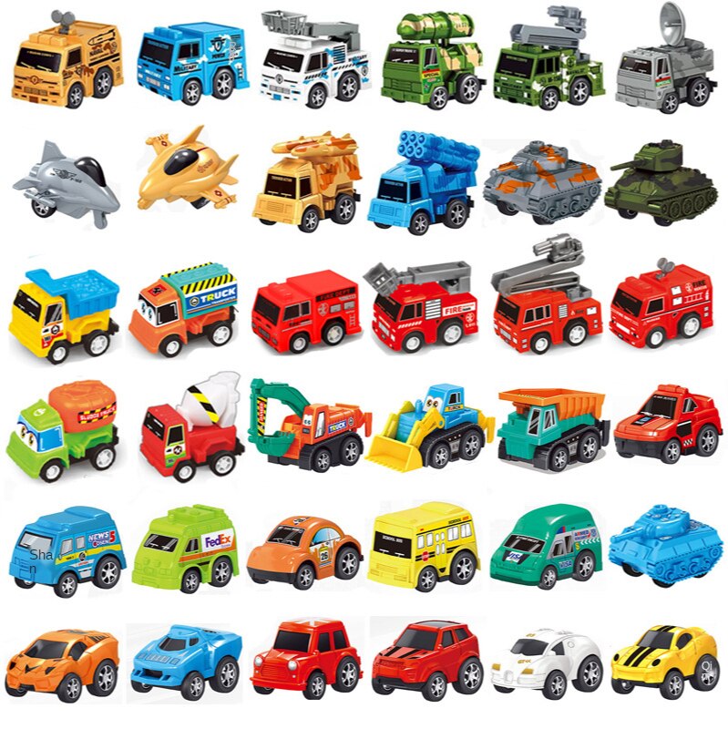 Pull Back Car Engineering Vehicle Baby Mini Car Children's Toy Car ...