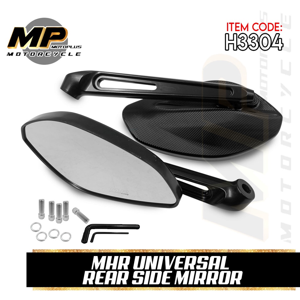 MOTOPLUS MOTORCYCLE MHR UNIVERSAL REAR SIDE MIRROR | Shopee Philippines