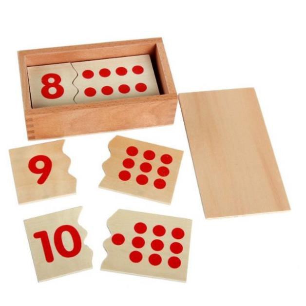 Montessori teaching materials - Numbers and dot cards 1-10 numbers and ...