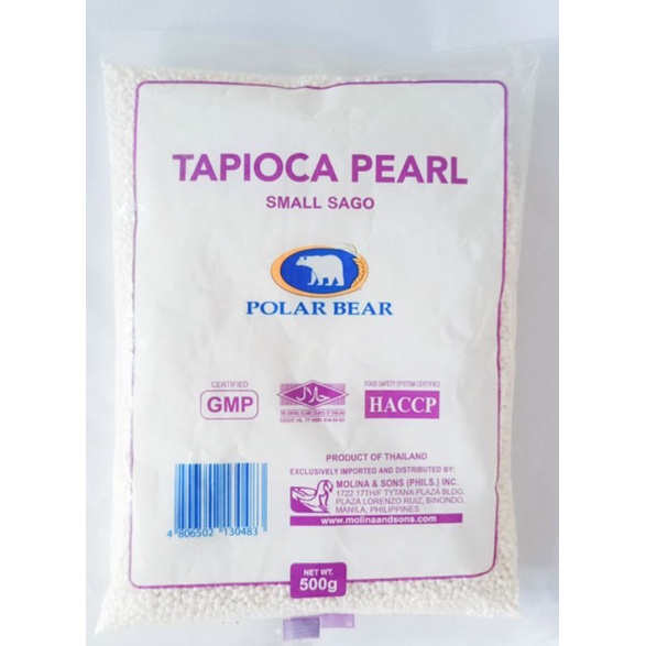 Tapioca Pearl small sago 500g(polar bear) | Shopee Philippines