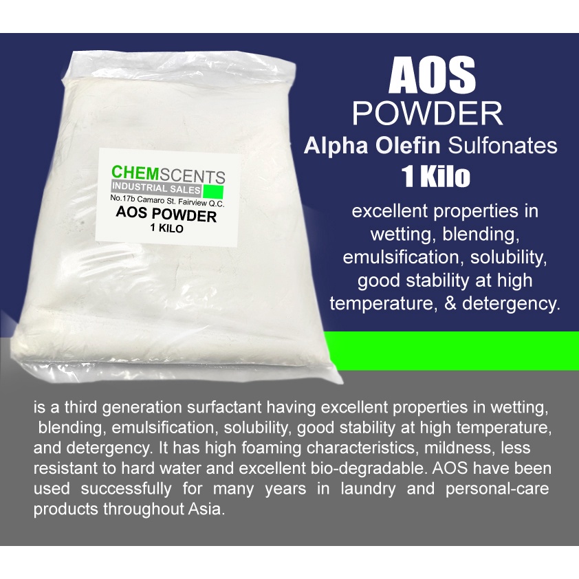 AOS POWDER FOAM BOOSTER 1 KILO FOR WETTING BENDING EMULSIFICATION ...